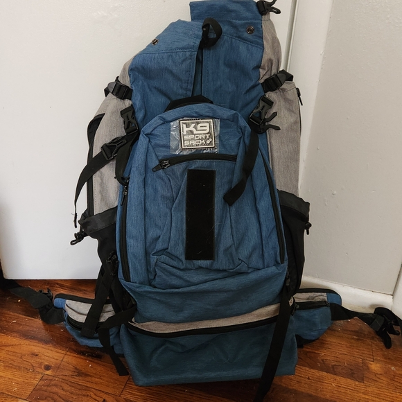 K9 Sport Sack | Dog | K9 Sport Sack Blue And Gray Dog Carrier Backpack ...